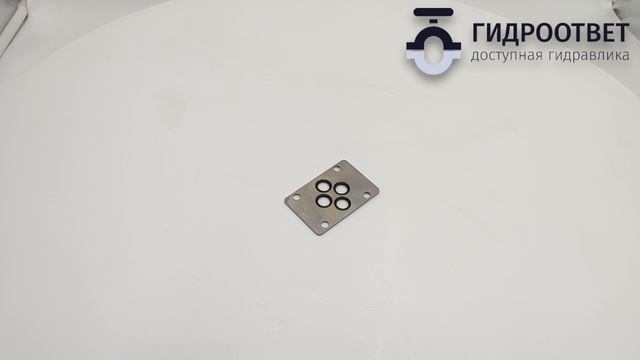 EB803 - Плита - проставка с уплотнительными кольцами под клапаны Ду6 (под ремонт)