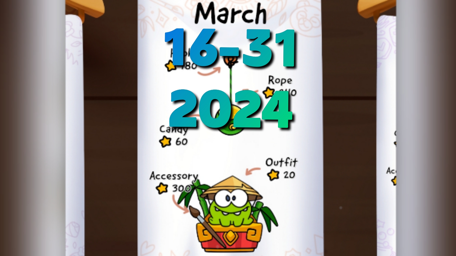 Cut the Rope Daily. March 16-31 2024