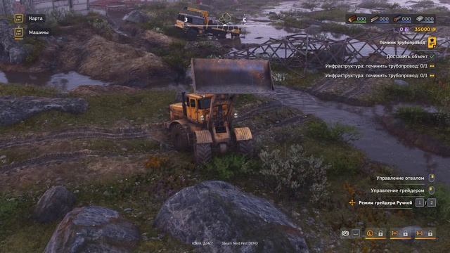 Road Craft Demo # 4 Ремонт трубопровода часть 2