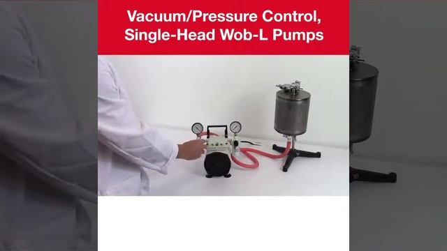 Контроль давления и вакуума с помощью одноголовочных поршневых (плунжерных) насосов Wob L Welch