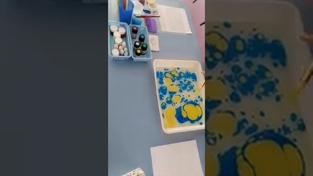 Мастер-класс "Рисование с дошкольниками в технике "Эбру"