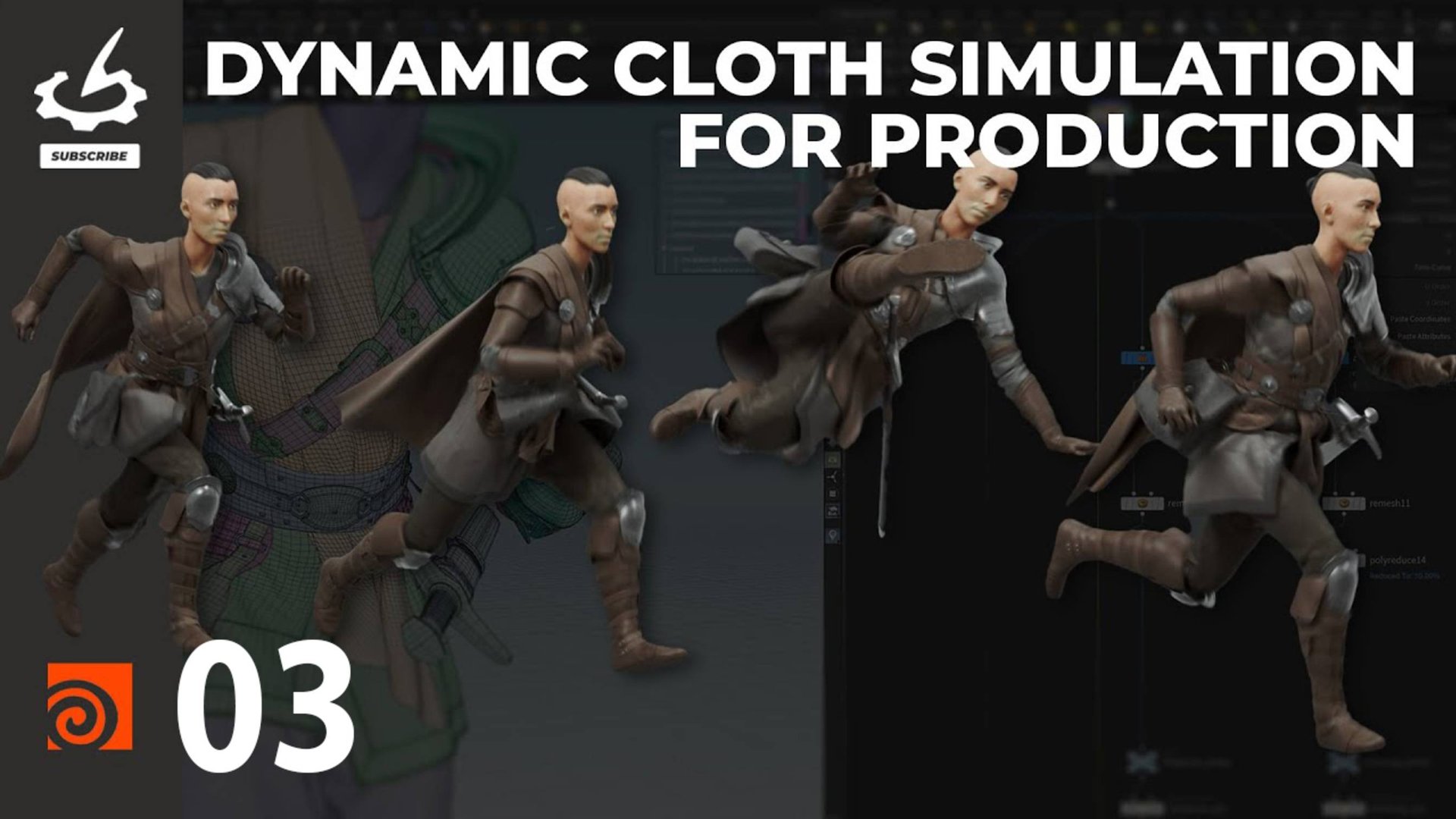 03. Prepare The Collision Geometry - Dynamic Cloth Simulation for Production Houdini
