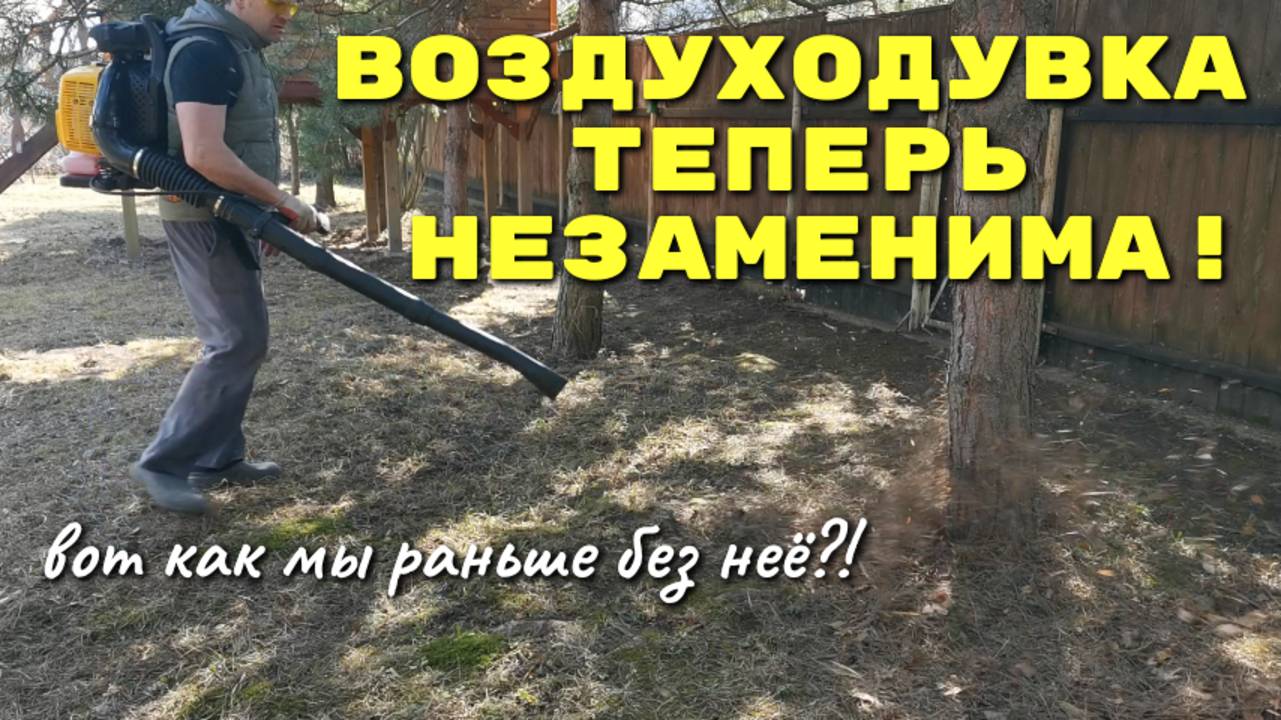 Воздуходувка — незаменимый помощник в уходе за садом и участком