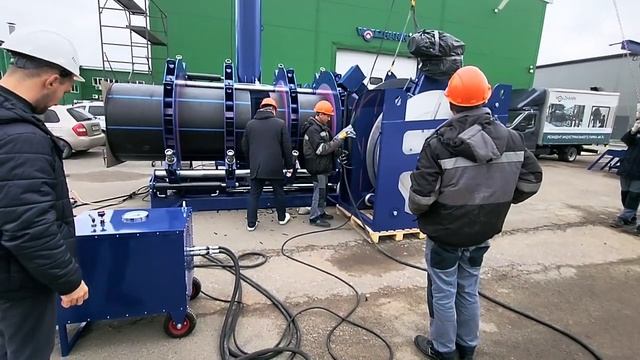 Испытание самого большого сварочного аппарата - VOLZHANIN 1600 Э, для ПНД труб от 1200 до 1600 мм.