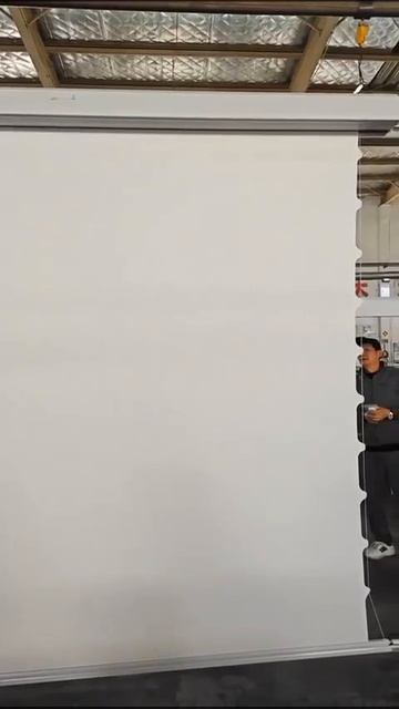 Экран для проектора с белыми боковыми натяжителями с электоприводом