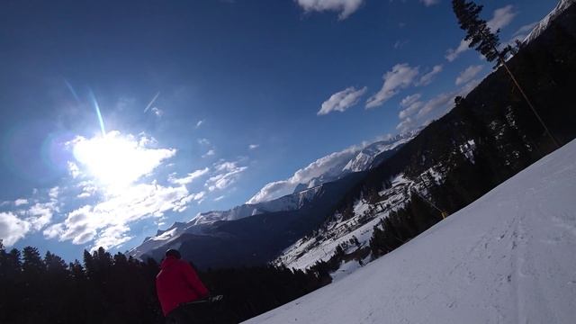 Архыз спуск с Виктором. Как вам погода .