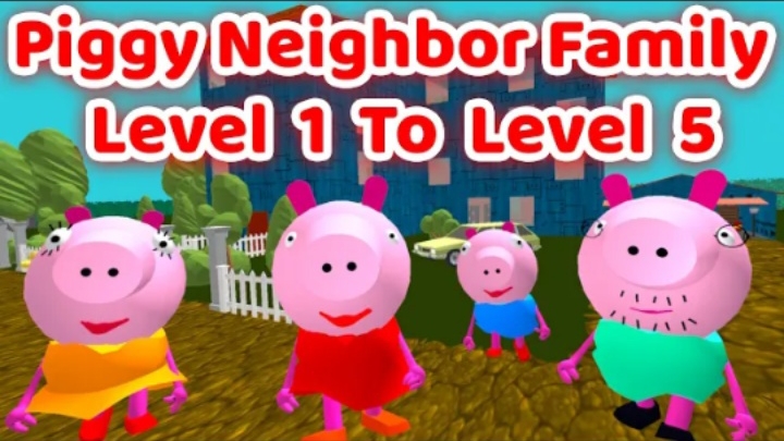 Piggy Neighbor Family Escape Level 1 To 5