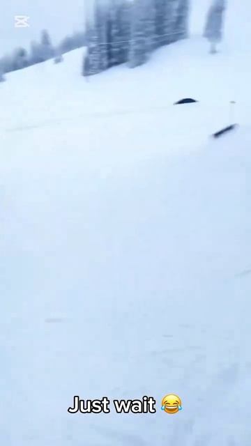 Супер лыжник. Смотри до конца!