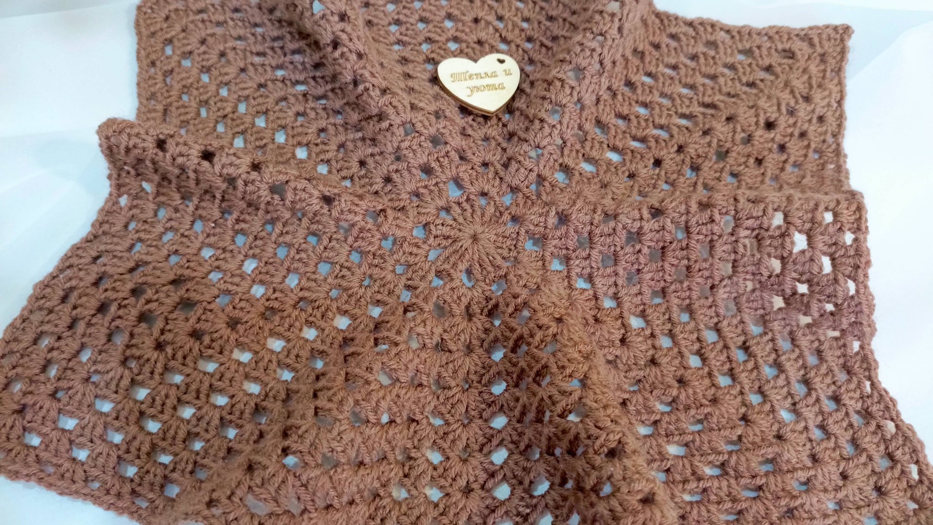 6 угольный мотив крючком . Схема . Кардиган .