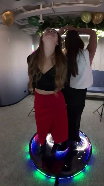 ВИДЕОСПИННЕР 360 MAGIC со светящейся LED платформой 115см и эффектом slow-mo