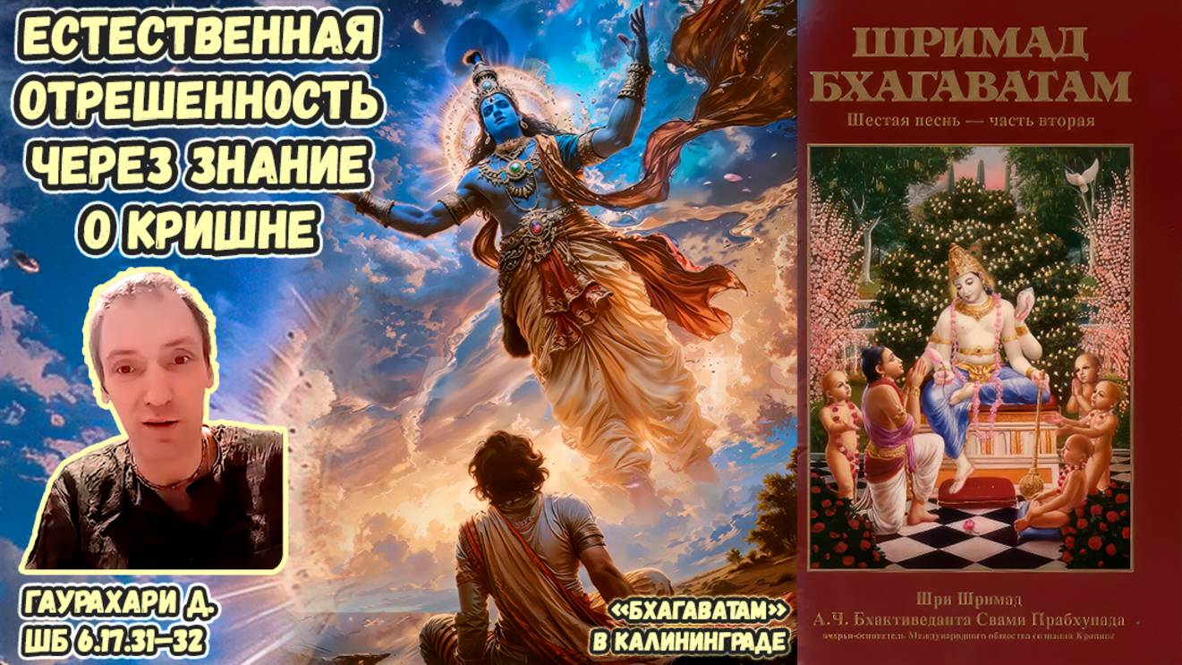 Естественная отрешенность через знание о Кришне. Гаурахари д. ШБ 6.17.31–32