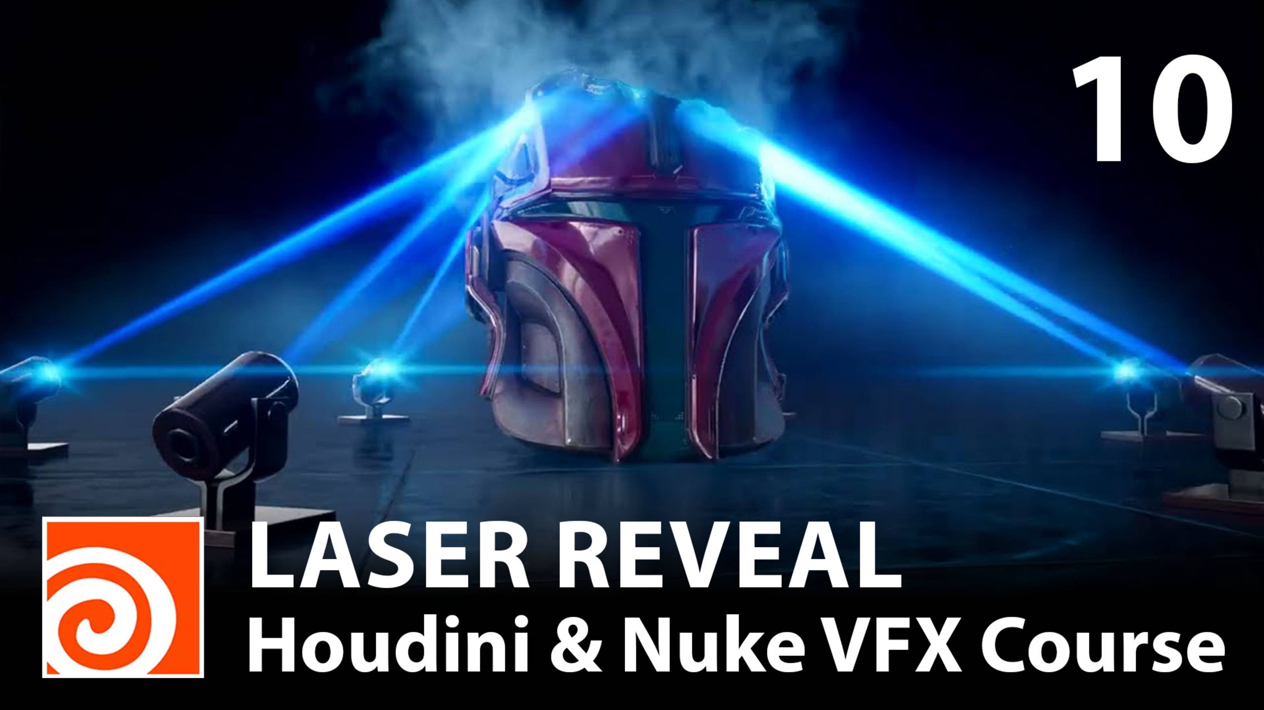 10 Laser Angle - Laser Reveal - Houdini & Nuke VFX Course