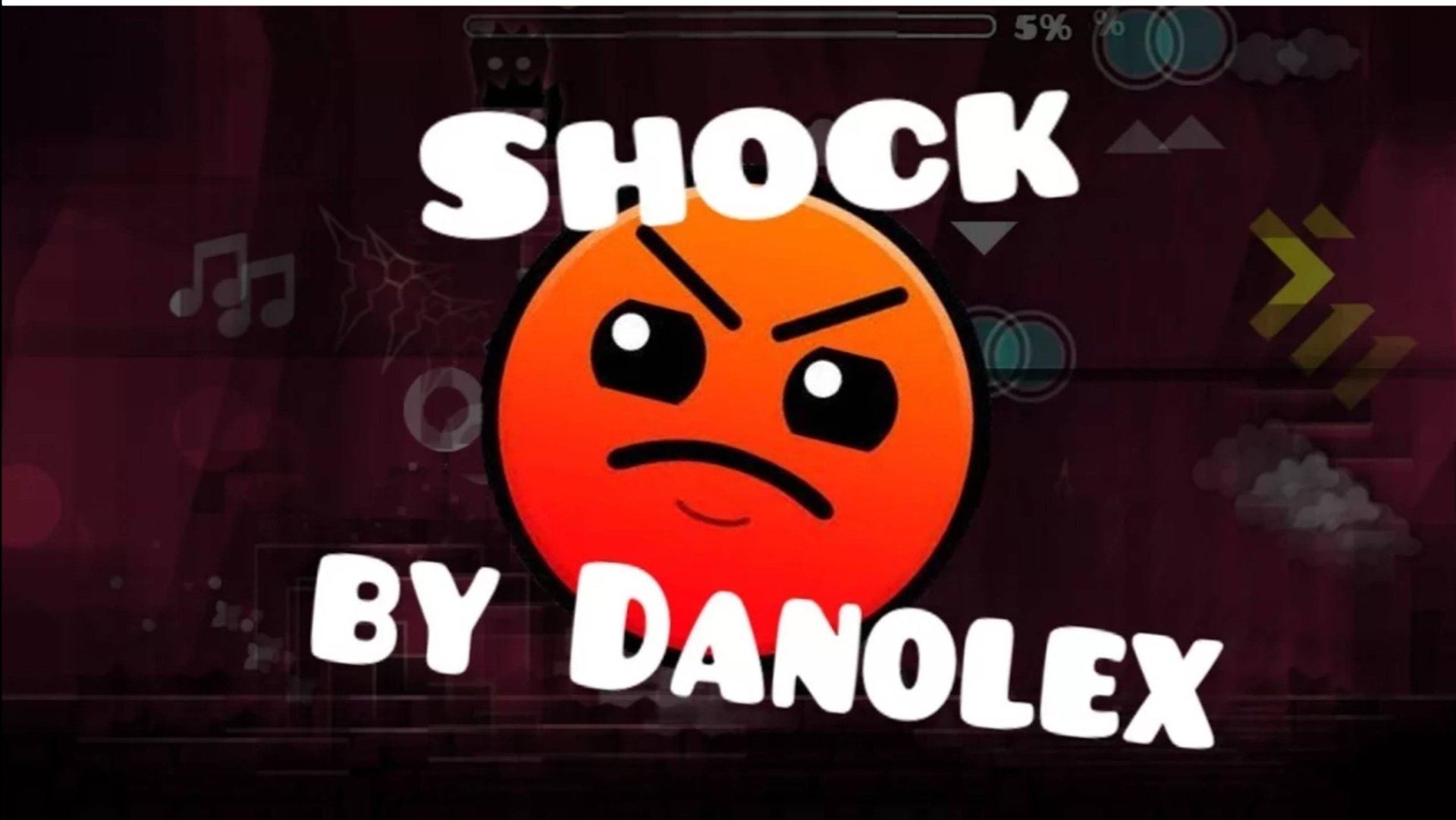 Прохождение уровня "Shock". Geometry dash.