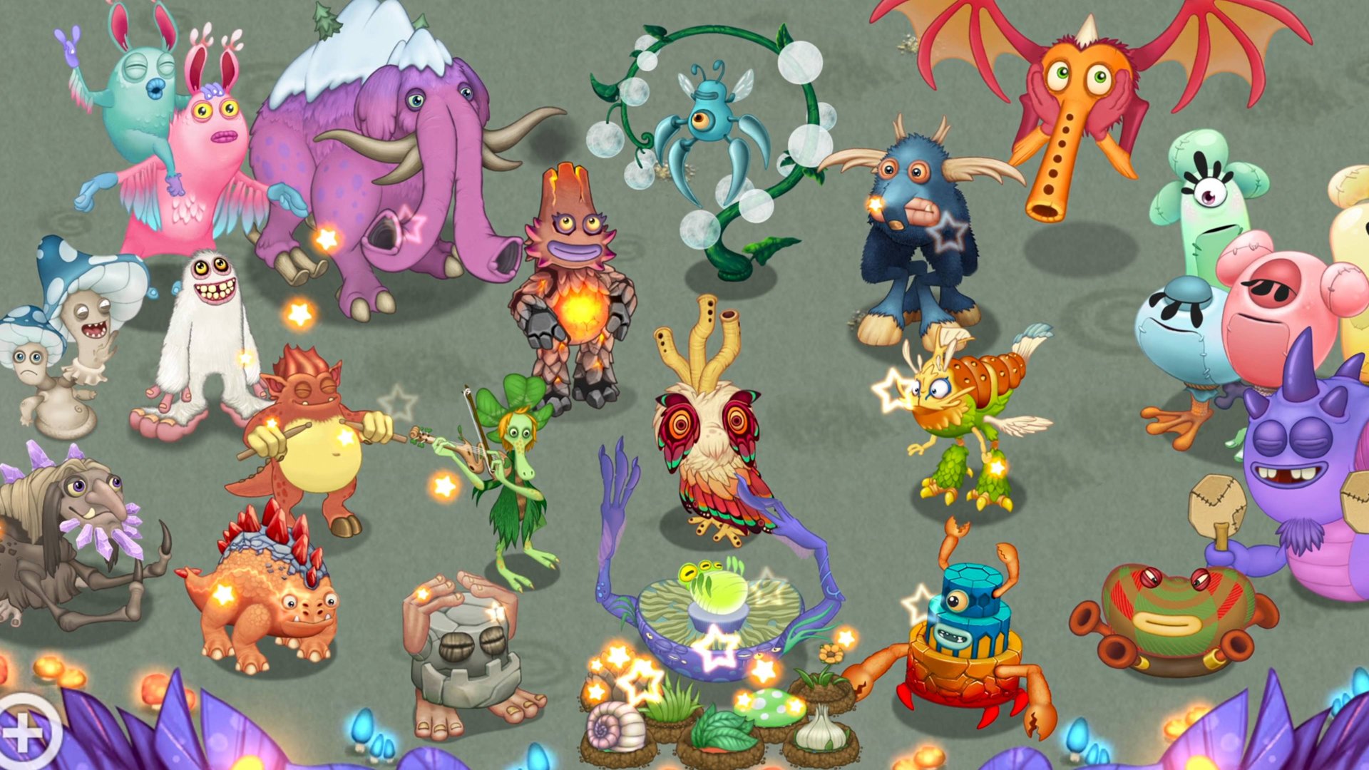 Остров Фей / Faerie Island - полная песня, новый монстр СОВЕПОДОБИЕ (My Singing Monsters)