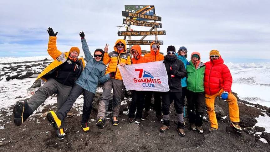 Фрагменты восхождения группы Клуба 7 Вершин "7+7" на Килиманджаро