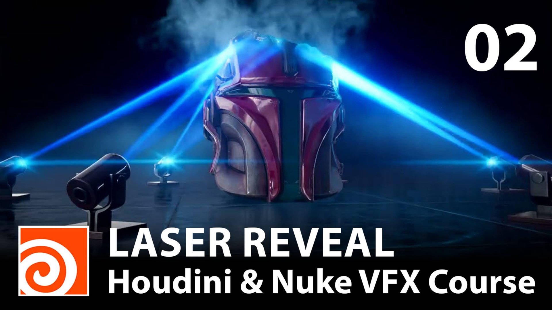 02 Growth Attribute - Laser Reveal - Houdini & Nuke VFX Course