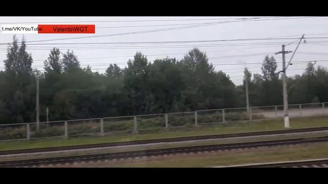 Вид из окна поезда по маршруту Санкт-Петербург - Москва (Ночной поезд Видео для сна)