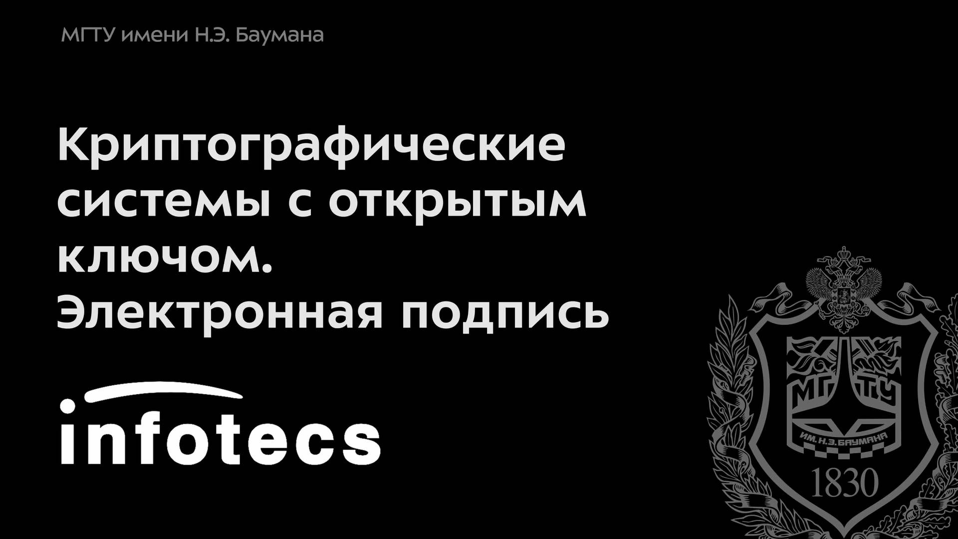 Криптографические системы с открытым ключом. Электронная подпись. Часть 4