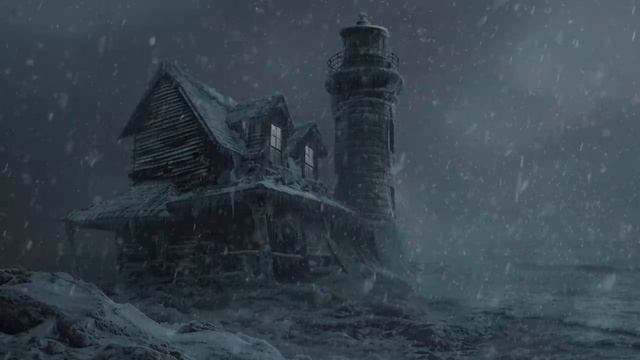 ХОЛОДНАЯ,СНЕЖНАЯ БУРЯ И СИЛЬНЫЙ СНЕГОПАД.ПОМОЖЕТ СНЯТЬ СТРЕСС.