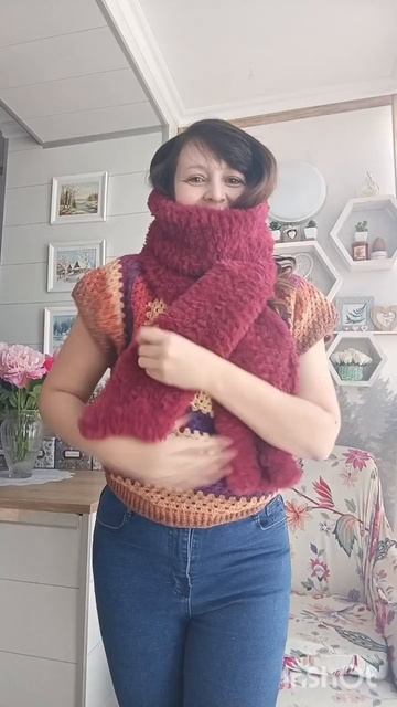 Шарф-снуд, капор в одном.mp4