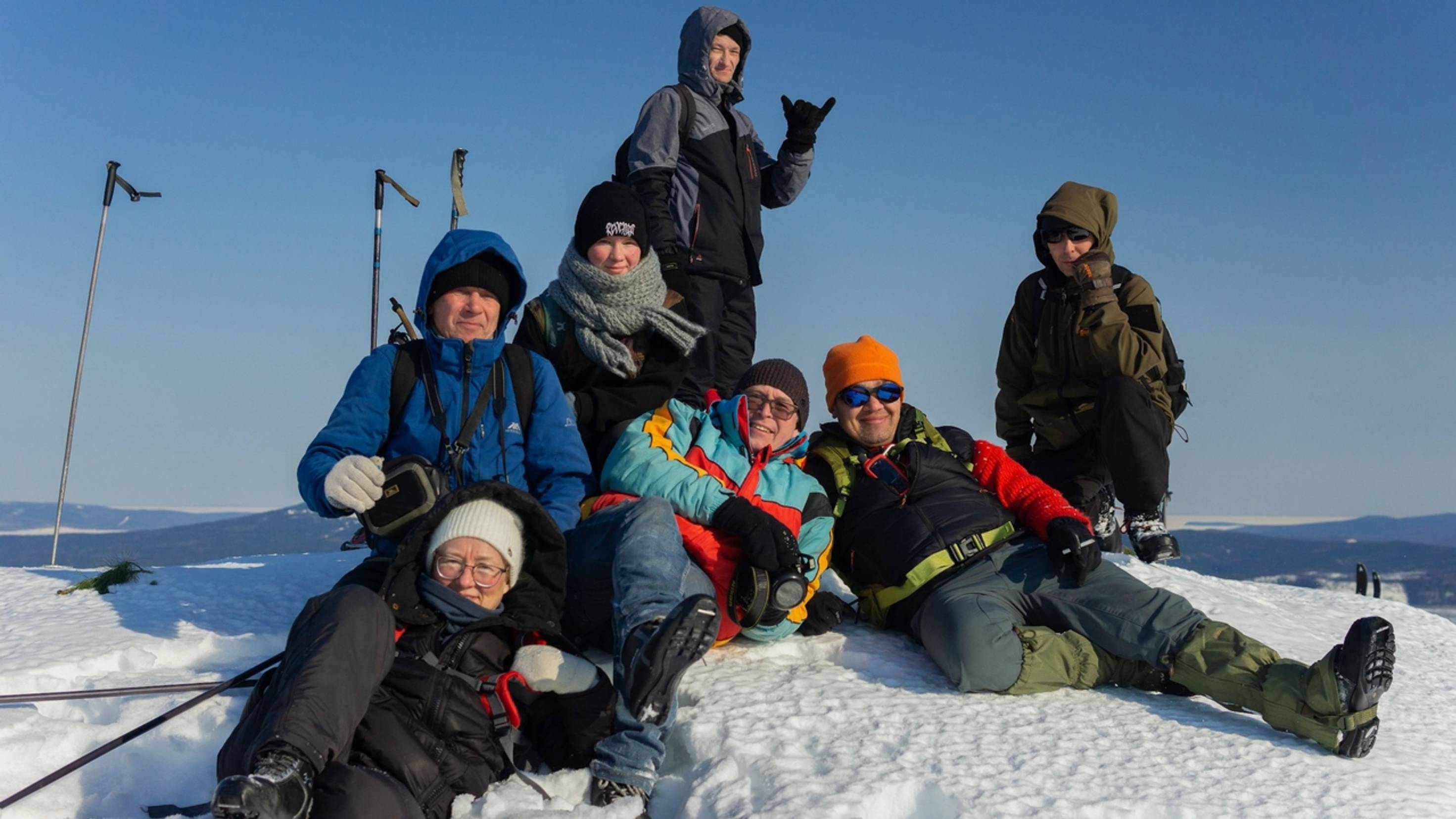 Лыжный ПВД на гору  Толстая Сопка