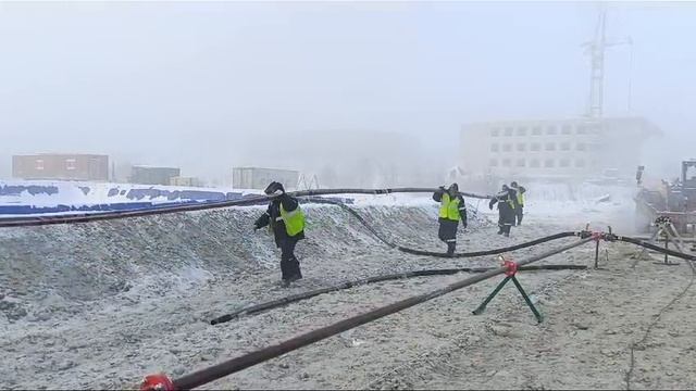 В -52℃ в ЧАО монтируем склад ГСМ