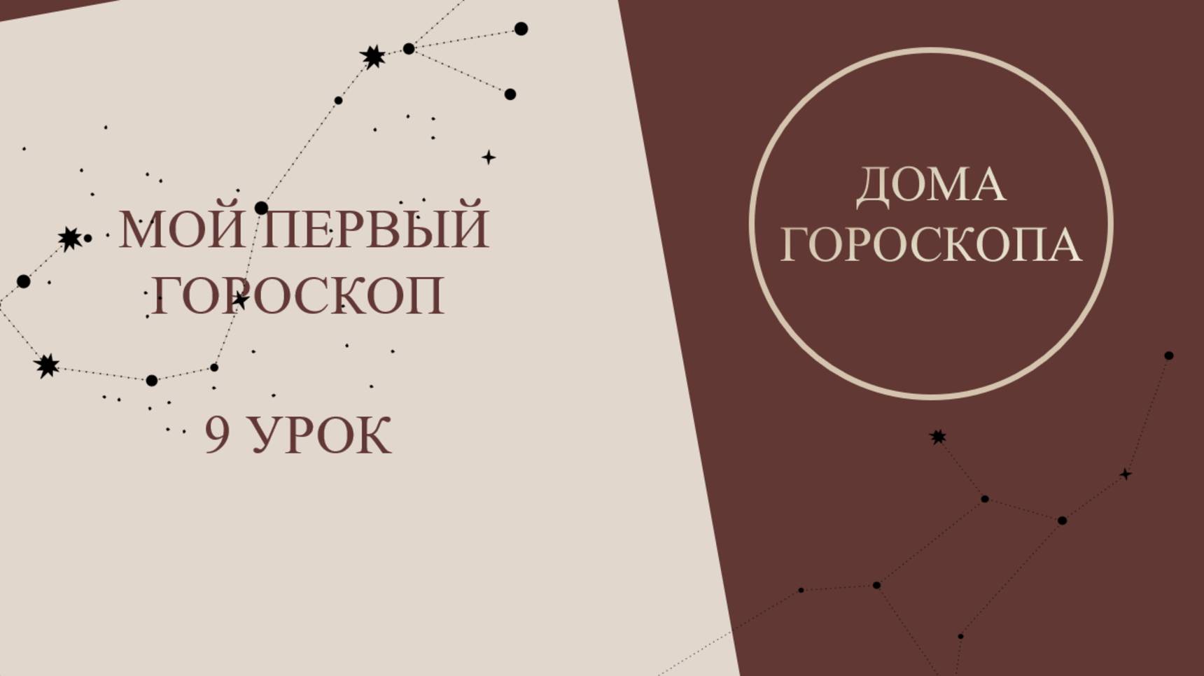 Курс астрология для начинающих. Мой первый гороскоп - 9 урок. Дома в астрологии.