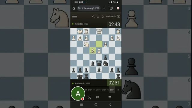 Шахматы на личесс с Andrew Po