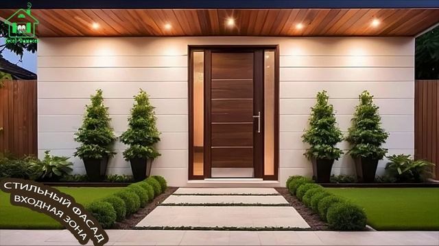 Входные двери в дом и стильные фасады фото идеи для вдохновения 🏡 (56)
