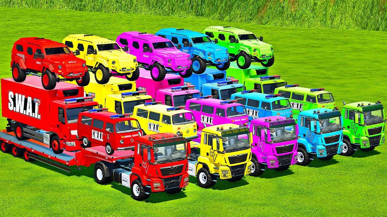 Мультики про машинки - Большие машины - Тяжелые грузовики - Сборник - Мультики для детей