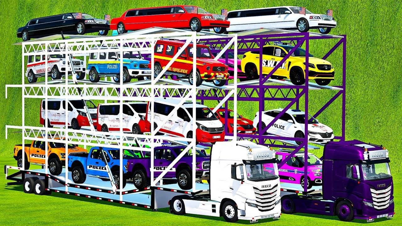 Мультики про машинки - Большие машины - Тяжелые грузовики - Сборник - Мультики для детей