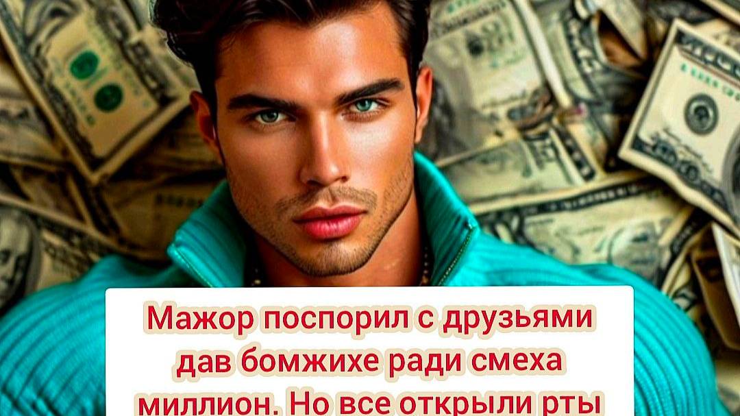 Богатый пьяный увалень дал бомжихе МИЛЛИОН, а потом все удивились куда она дела деньги...