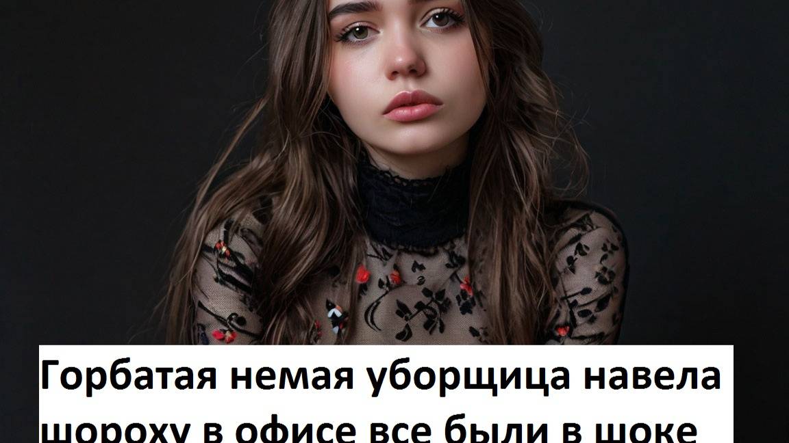 В офисе появилась немая горбатая уборщица и на переговорах натворила делов, шокировав всех...