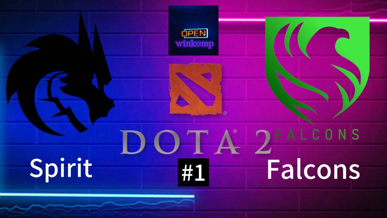 DOTA 2 - PGL / Spirit vs Falcons #1 / Плей-офф (Winkomp)