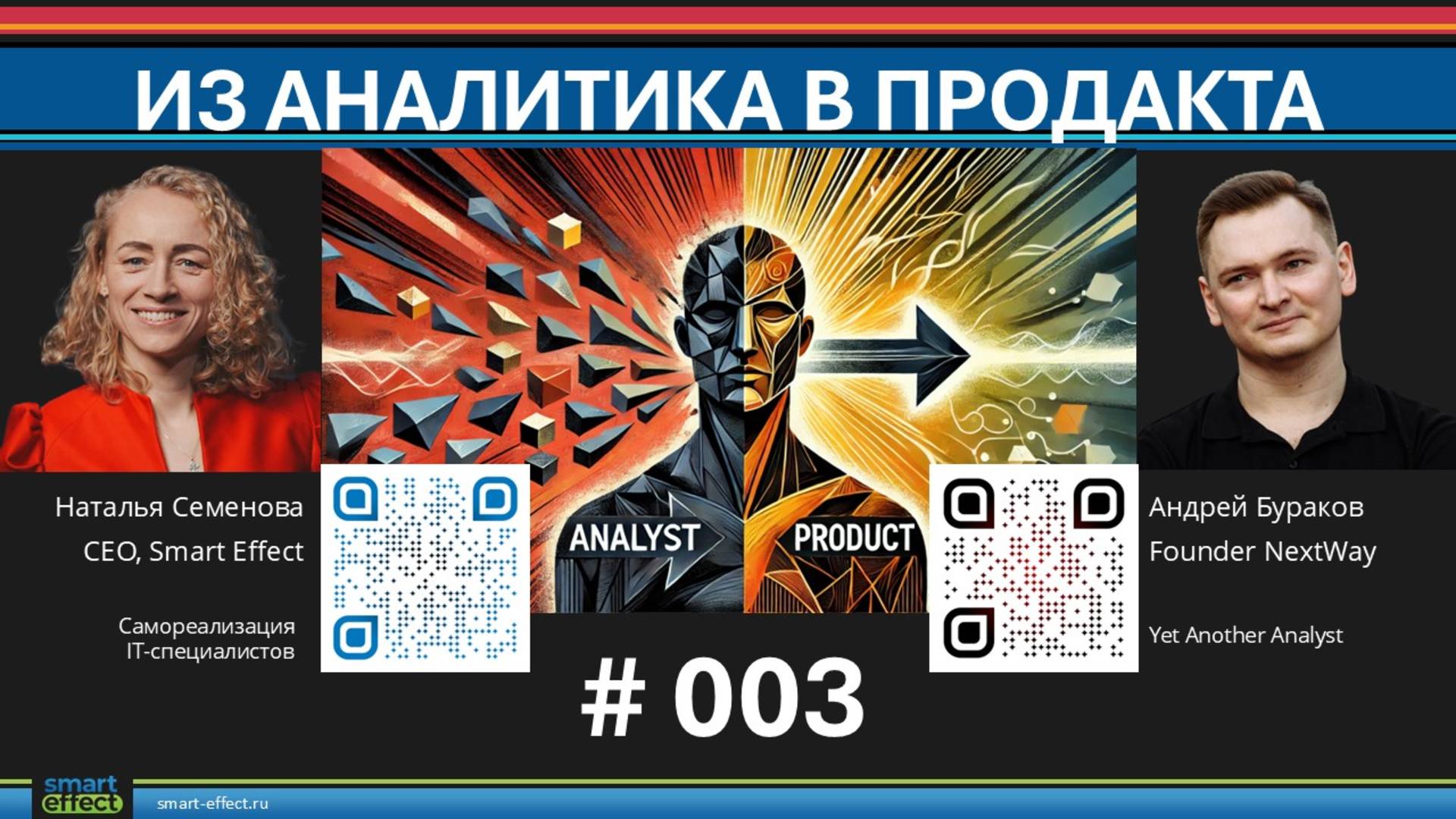 Из аналитика в продакта 003. Наталья Семенова и Андрей Бураков