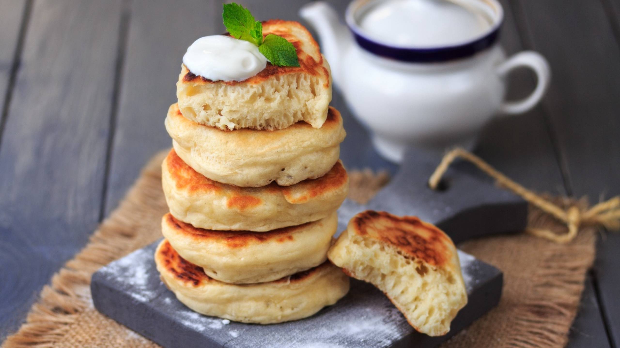 🥞 Пышные оладушки на простокваше, без яиц