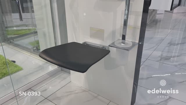 Складное сиденье для крепления на стену Black & White SN-0393