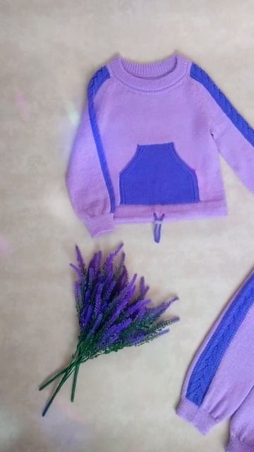 МК Лавандовый раф готов! Приглашаю к покупке / #вязание #вязаниедлядетей #вязаниеспицами