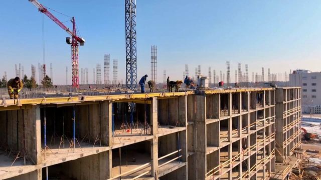 Смарт квартал комфорт-класса "Лесная Отрада" (Красногорск) ход строительства февраль 2025