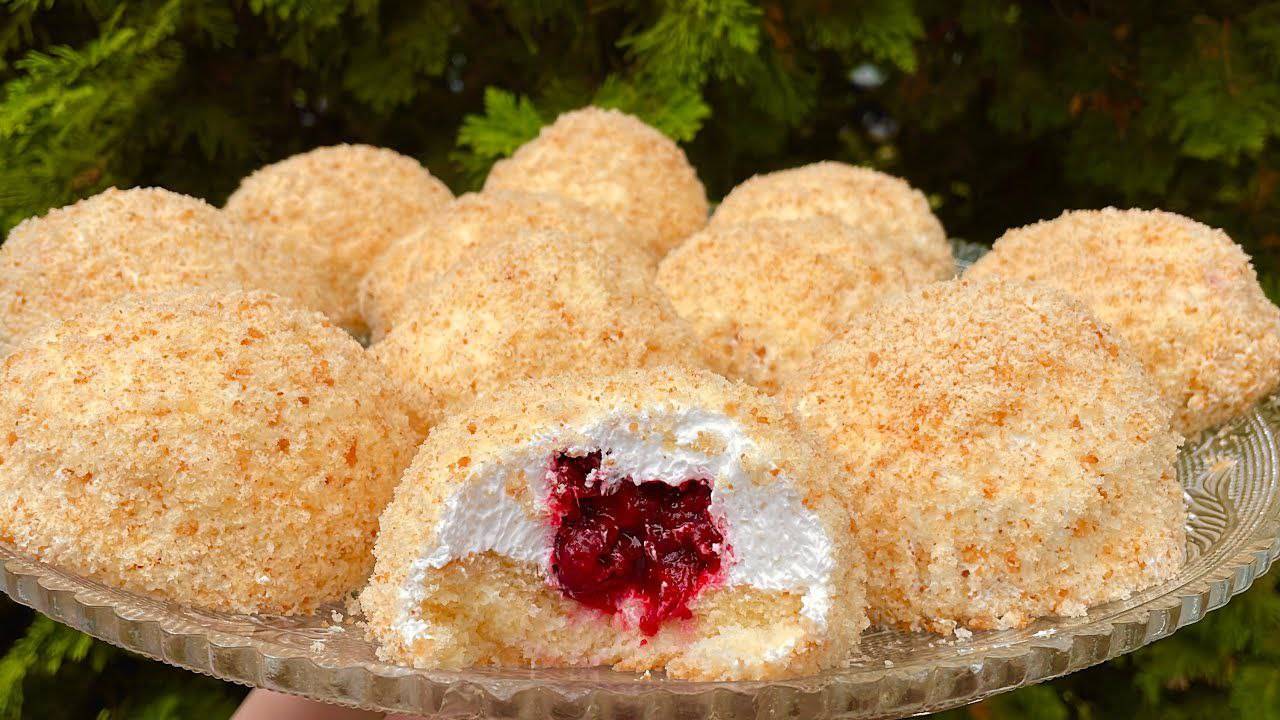 Внешний вид впечатлит гостей не меньше, чем вкус / Пирожное с воздушным кремом