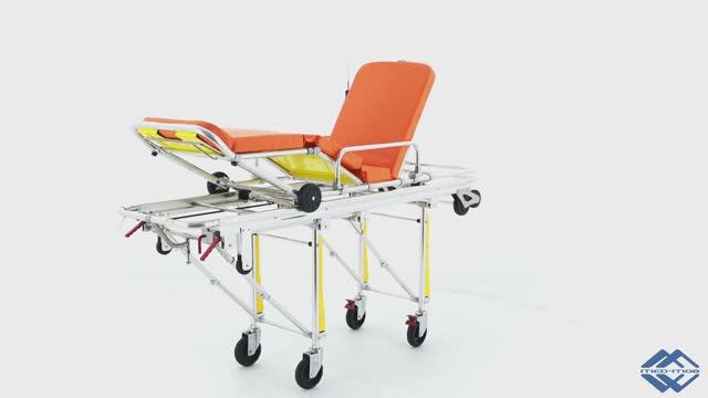 Каталка для АСМП Med-Mos ММ-А3-1 (KatS-13211N, СП-13НФ) со съемными кресельными носилками