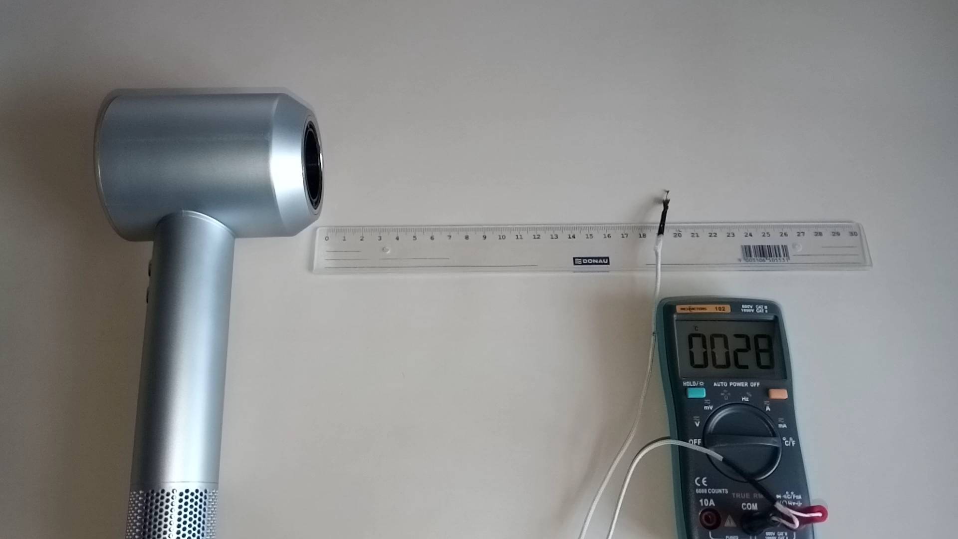 Фен SenCiciMen Super hair dryer HD-08. Тест на нагрев воздуха