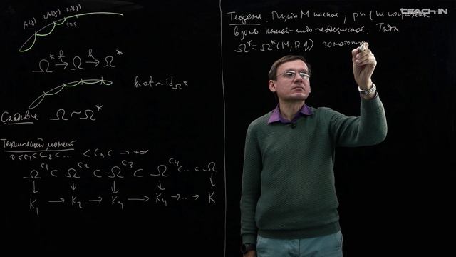 Пенской А.В. - Теория Морса -17.Гомотопический тип пространства непрерывных путей.Теория Морса-Ботта