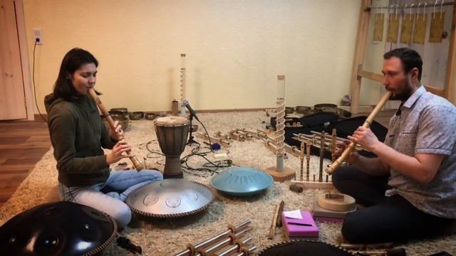 На сякухати вдвоём