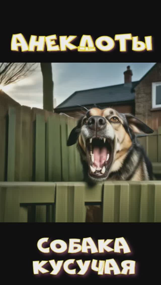 АНЕКДОТЫ собака кусучая  #shorts
