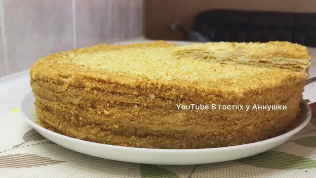 Медовик — классический рецепт с тонкими коржами! 🍯🍰