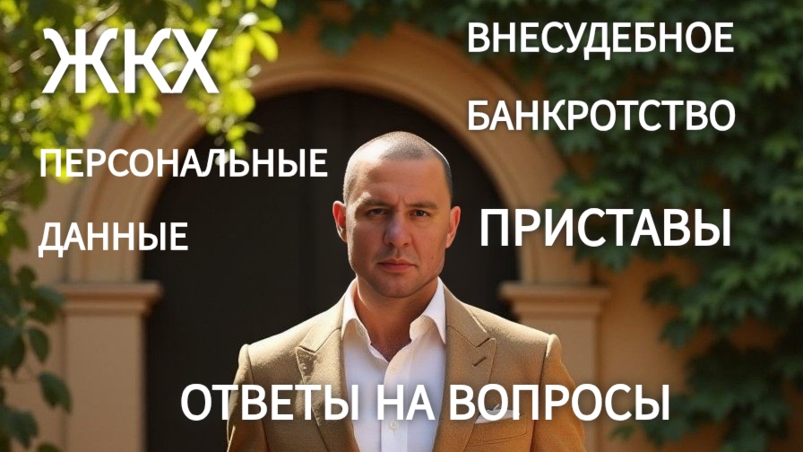 ЖКХ||ПЕРСОНАЛЬНЫЕ ДАННЫЕ || ВНЕСУДЕБНОЕ БАНКРОТСТВО ||ПРИСТАВЫ - ОТВЕТЫ НА ВОПРОСЫ