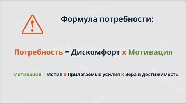 4.6. Формула потребности и ее применение