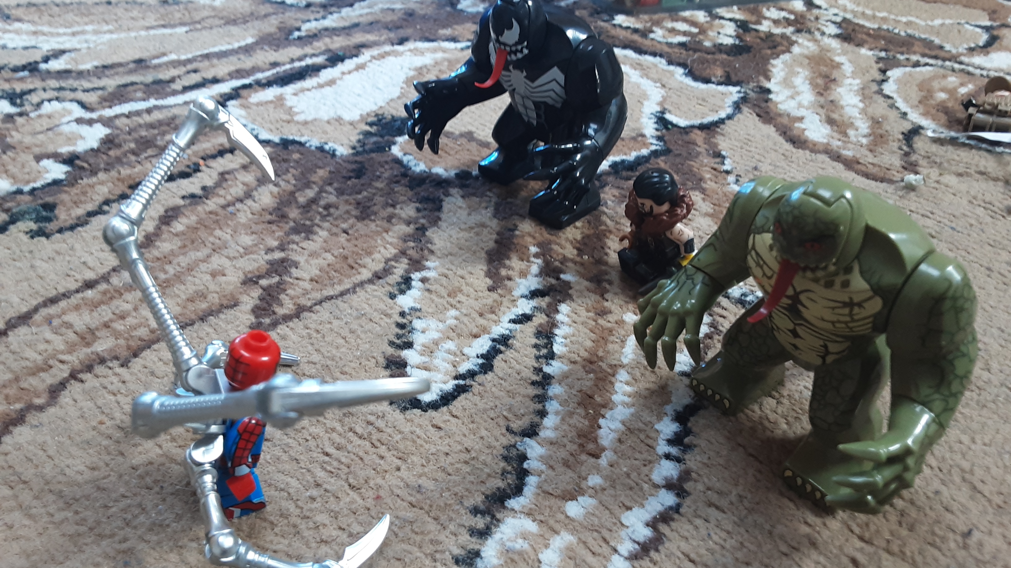 человек паук против ящера и венома.2часть.Лего стопмоувшин.