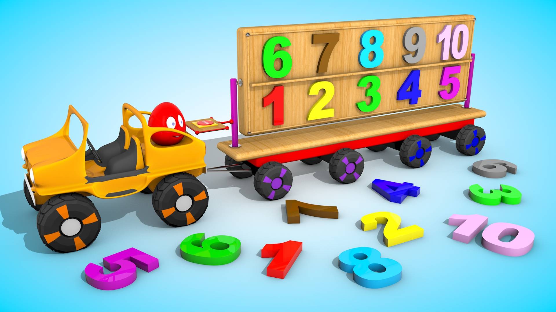 Учимся считать от 1 до 10! Веселый урок для малышей